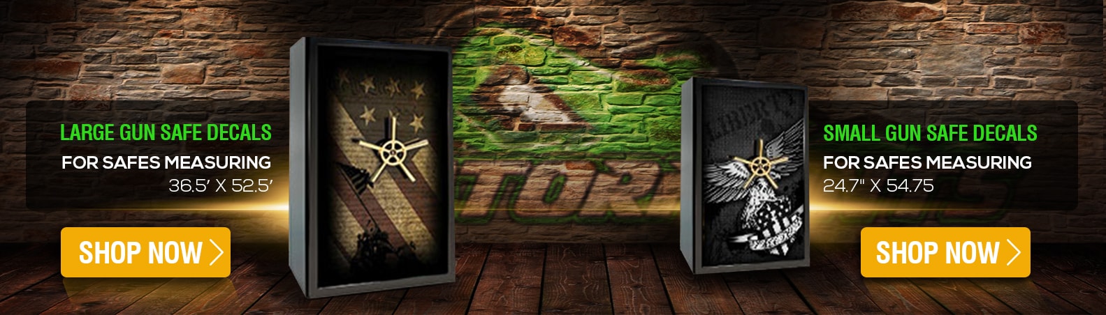 Gun Safe Decals 3 Gun Safe Wrap - Large Image Banner from Gatorprints